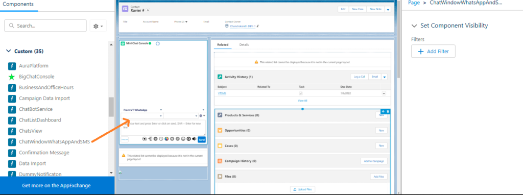 Add chat console to record detail page - ValueText | Multi-Channel Messaging App for Salesforce ...