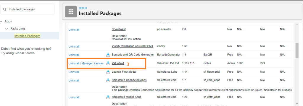 Assign ValueText License To Users - ValueText | Multi-Channel Messaging App for Salesforce | SMS ...