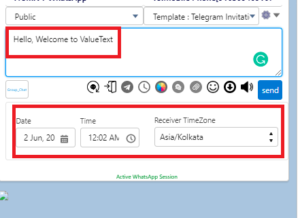 Sending a message from the Chat console - ValueText | Multi-Channel Messaging App for Salesforce ...