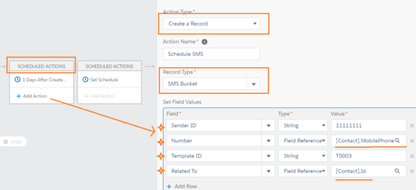 Schedule messages from process builder - ValueText | Multi-Channel Messaging App for Salesforce ...