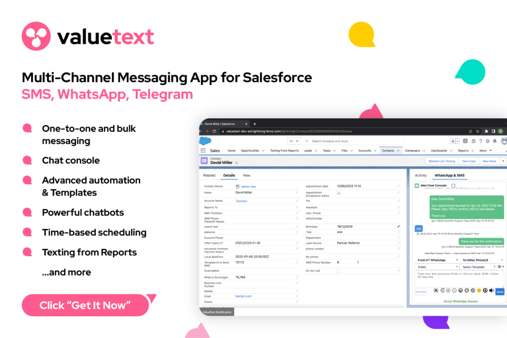 How to Set Up Salesforce SMS Integration - ValueText | Multi-Channel Messaging App for ...